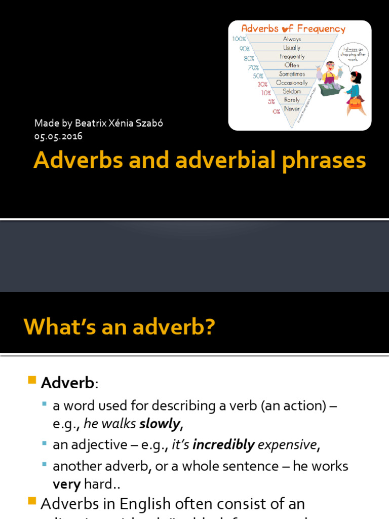 Adverbs and Adverbial Phrases Information Gap Activities Tests 91037 ...
