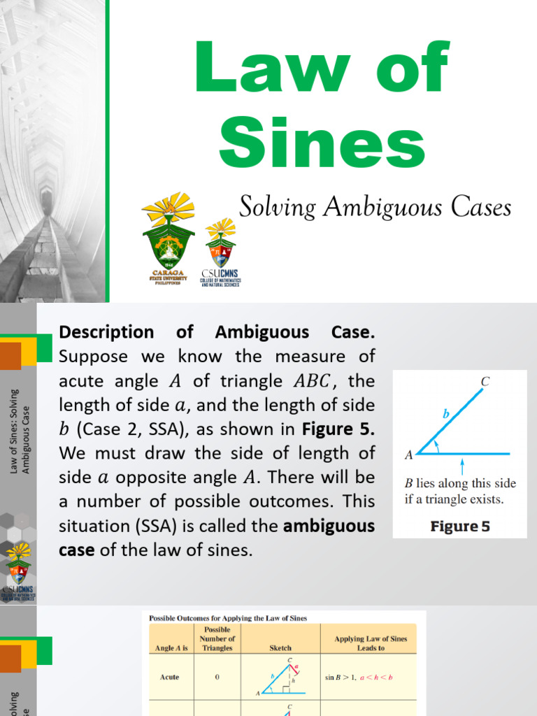 Law of Sines Case 2 | Download Free PDF | Trigonometric Functions ...