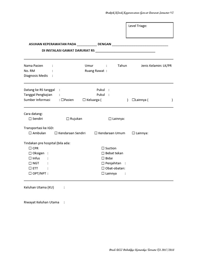 Format Askep GADAR | PDF