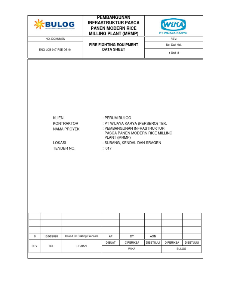 FIRE FIGHTING EQUIPMENT DATA SHEET | PDF