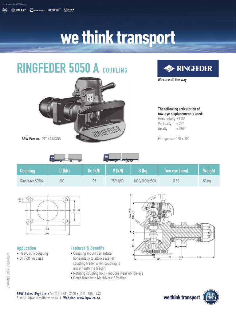Ringfeder 5050A Coupling Specs | PDF