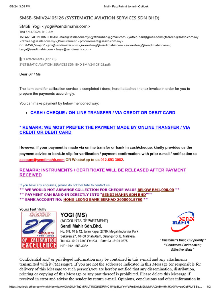 Sendi Mahir Outstanding 2 | PDF | Cheque | Payments