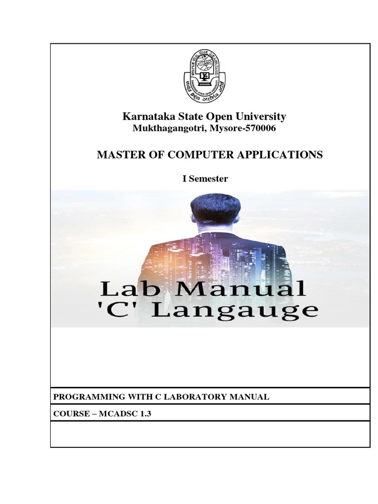 Karnataka State Open University: Mukthagangotri, Mysore-570006 | PDF ...