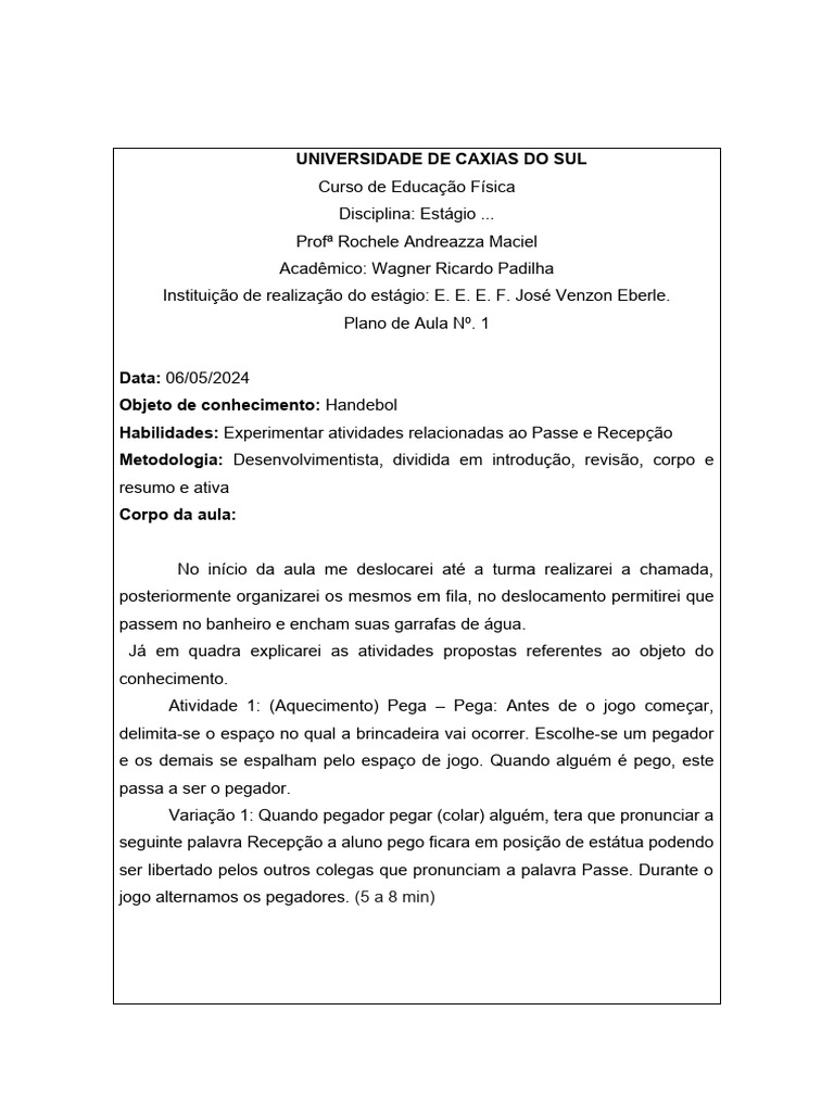 planos de aula (1)(2)(extra) | PDF