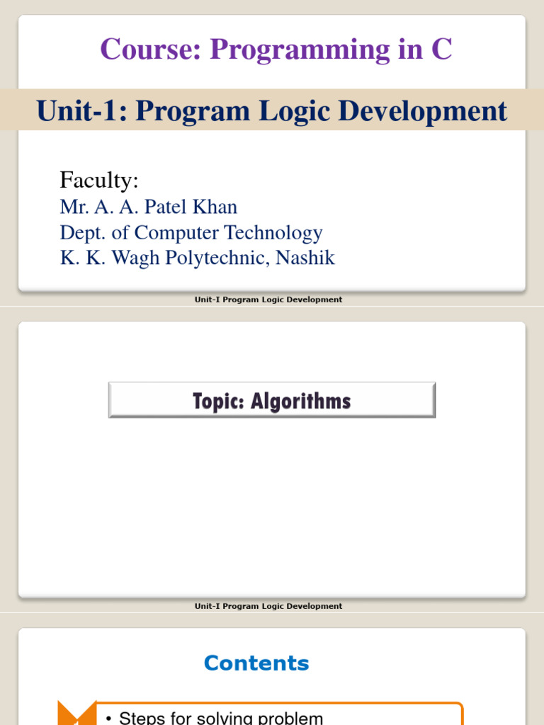 PCI Unit 1.1 Algorithms 1 | PDF | Algorithms | Area PCI Unit 1.1 Algorithms 1 | PDF | Algorithms | Area