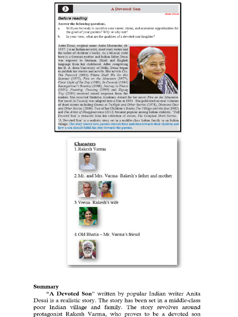 A Devoted Son Pdf