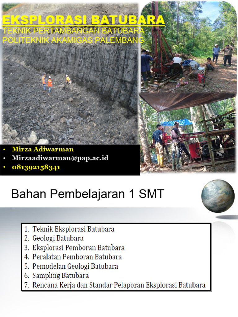 Materi Eksplorasi Batubara Fix | PDF