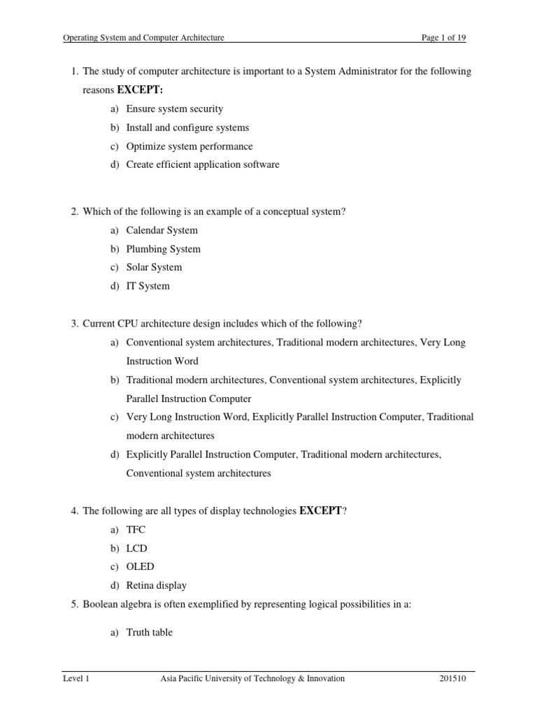 OSCA Rev 4. | PDF | Computer Data Storage | Operating System