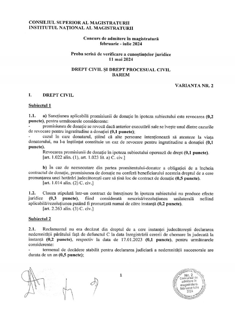 Barem DC+DPC - 2024 05 11 | PDF