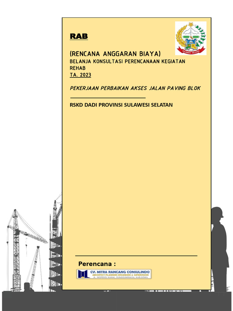 RAB Perbaikan Jalan Paving Blok | PDF