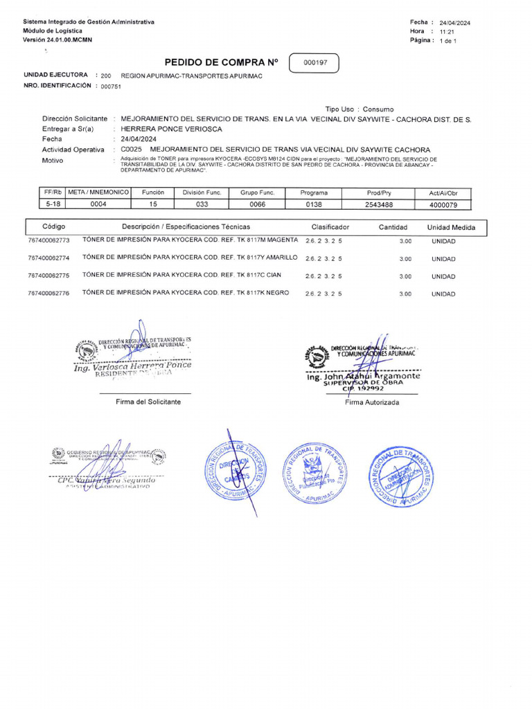 Pedido #197-2024 | PDF