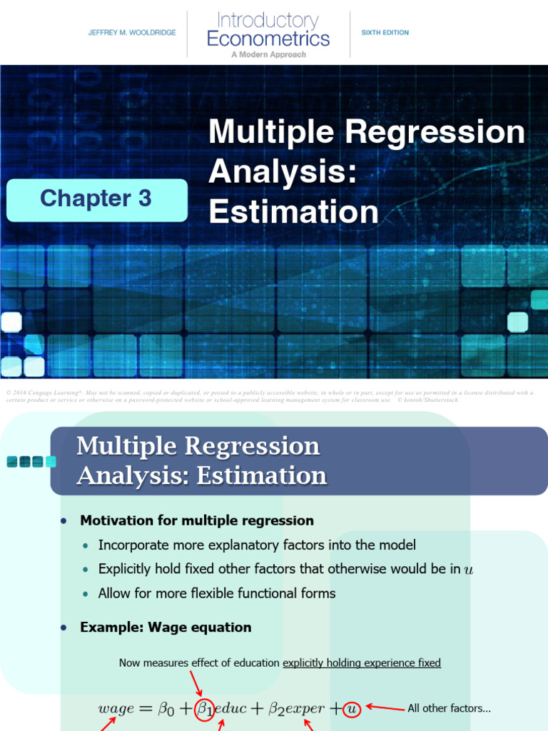 MLR AssumptionsANDInference | PDF | Ordinary Least Squares | Linear Regression