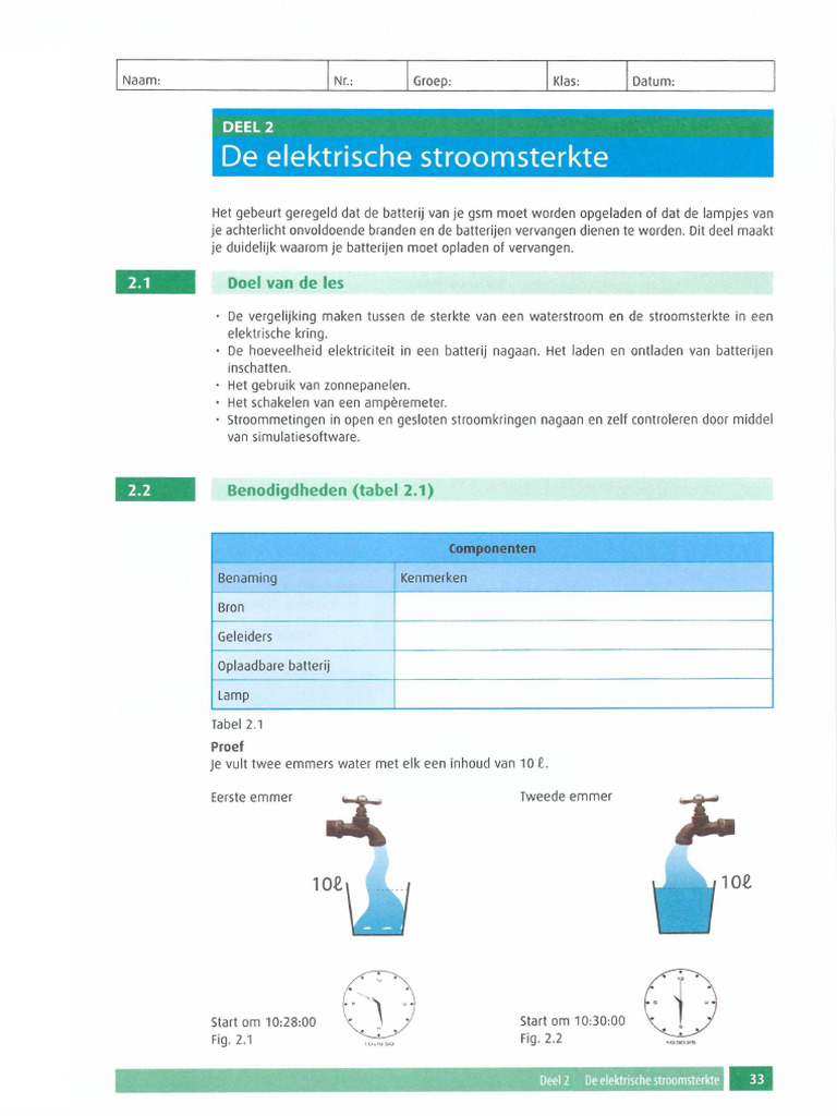 Elektrische Stroomsterkte | PDF