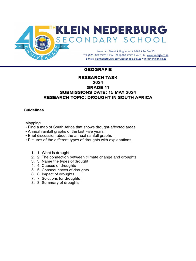 Research Ass Grade 11 2024 | PDF | Environmental Issues With Fossil Fuels | Environmental Impact