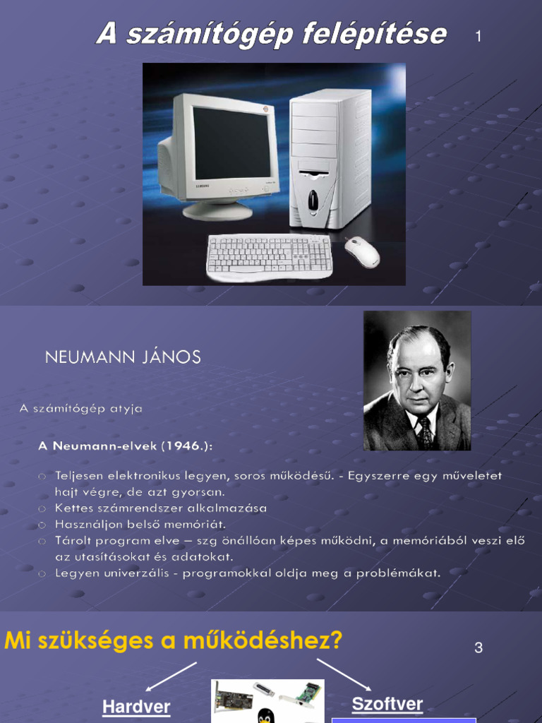 1 A Szamitogep Felepitese-Bővített | PDF