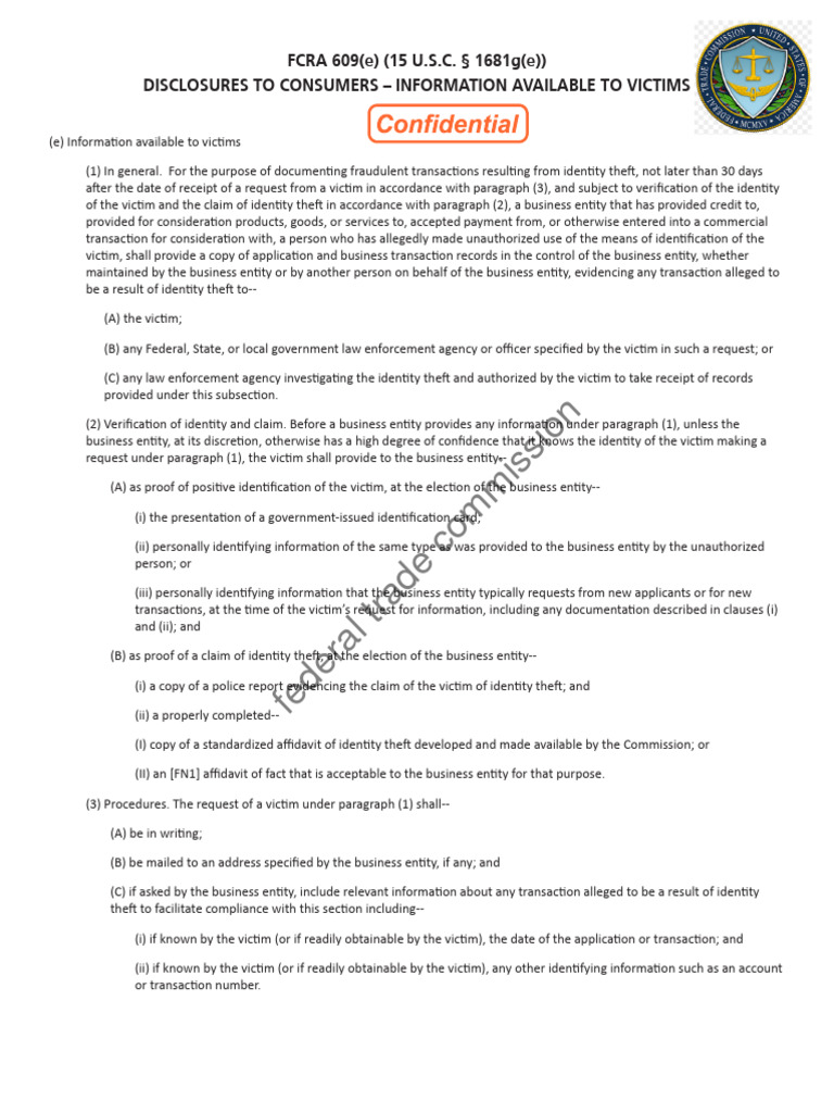 FTC Victims | PDF | Identity Theft | Justice