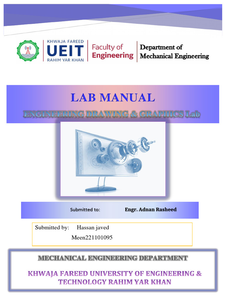 Lab Manual (Engg Drawing CAD) | PDF | 2 D Computer Graphics | 3 D Computer Graphics