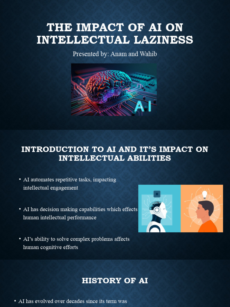 The Impact of AI On Intellectual Laziness | PDF | Intelligence (AI ...