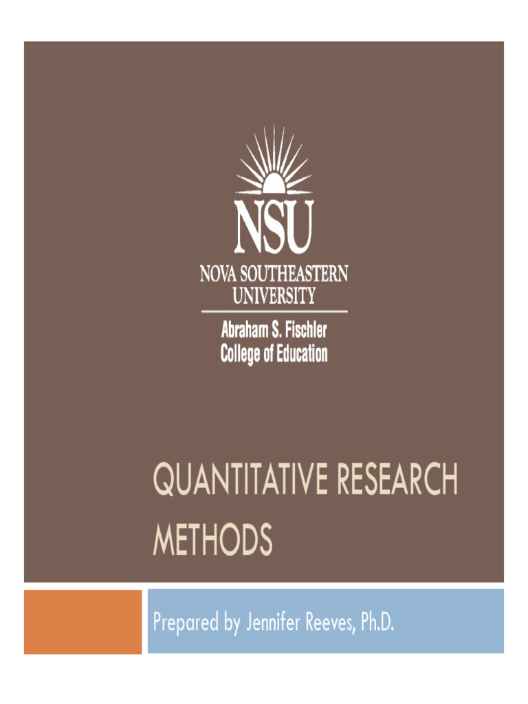 Quantitative Research Designs Reeves | Download Free PDF | Methodology ... Quantitative Research Designs Reeves | Download Free PDF | Methodology ...