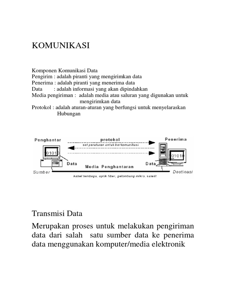Jenis-Jenis Transmisi Data dan Media | PDF