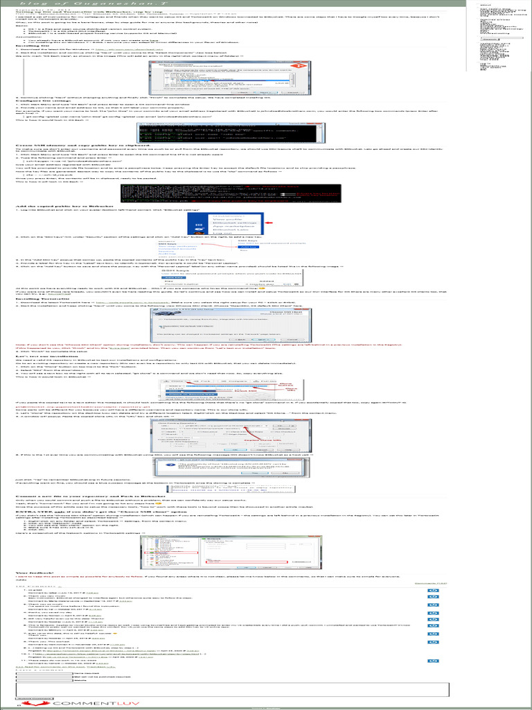 TortoiseGit and BitBucket | PDF | Command Line Interface | Secure Shell