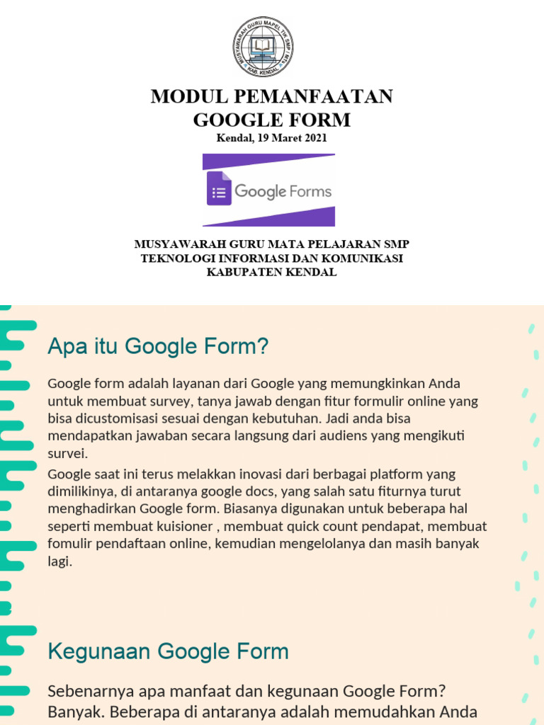 Modul Google Form | PDF