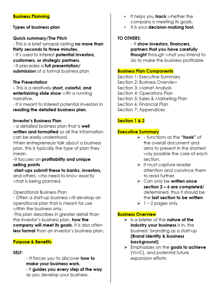 Entrep Final Notes | PDF | Advertising | Business Plan