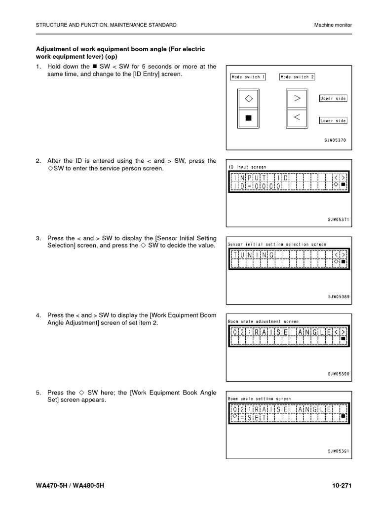 Boom Angle | PDF | Switch | Calibration