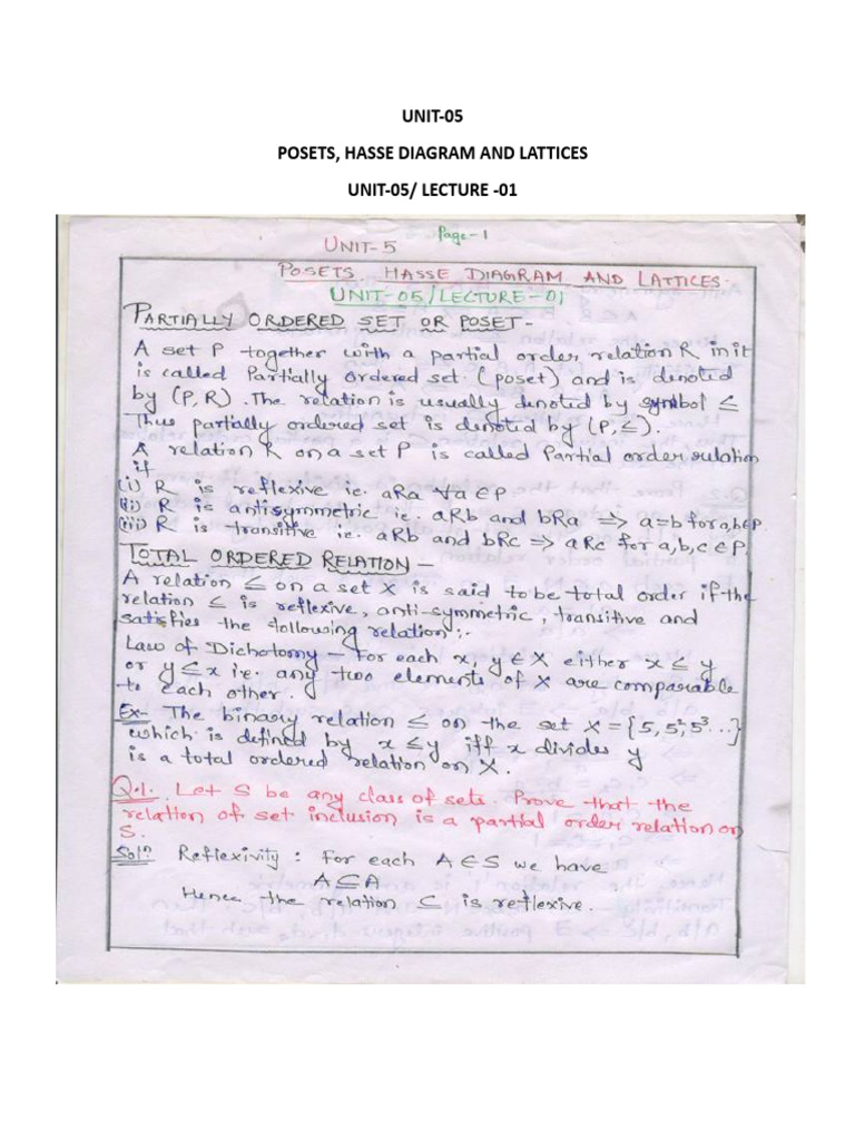 Unit 2 & 3 HASSE | PDF | Recurrence Relation | Mathematical Objects