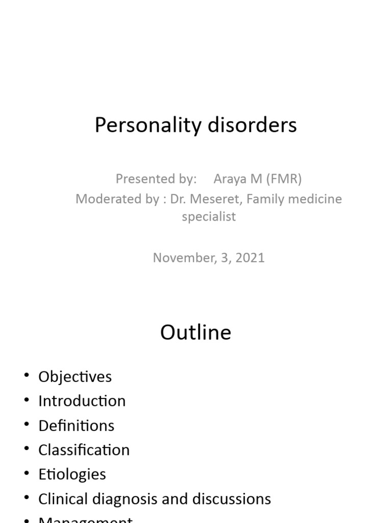 Personality Disorders | PDF | Personality Disorder | Mental Disorder