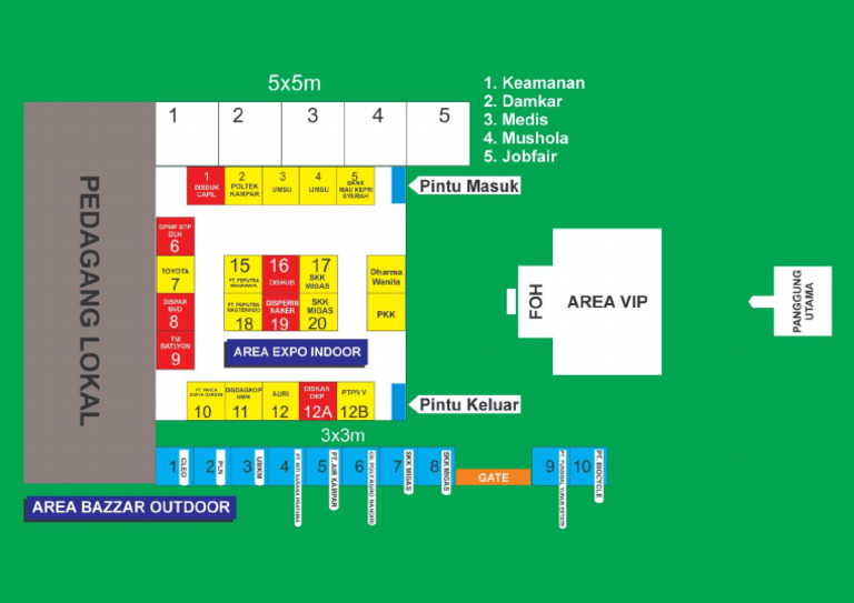 Denah Kampar Expo'24 | PDF