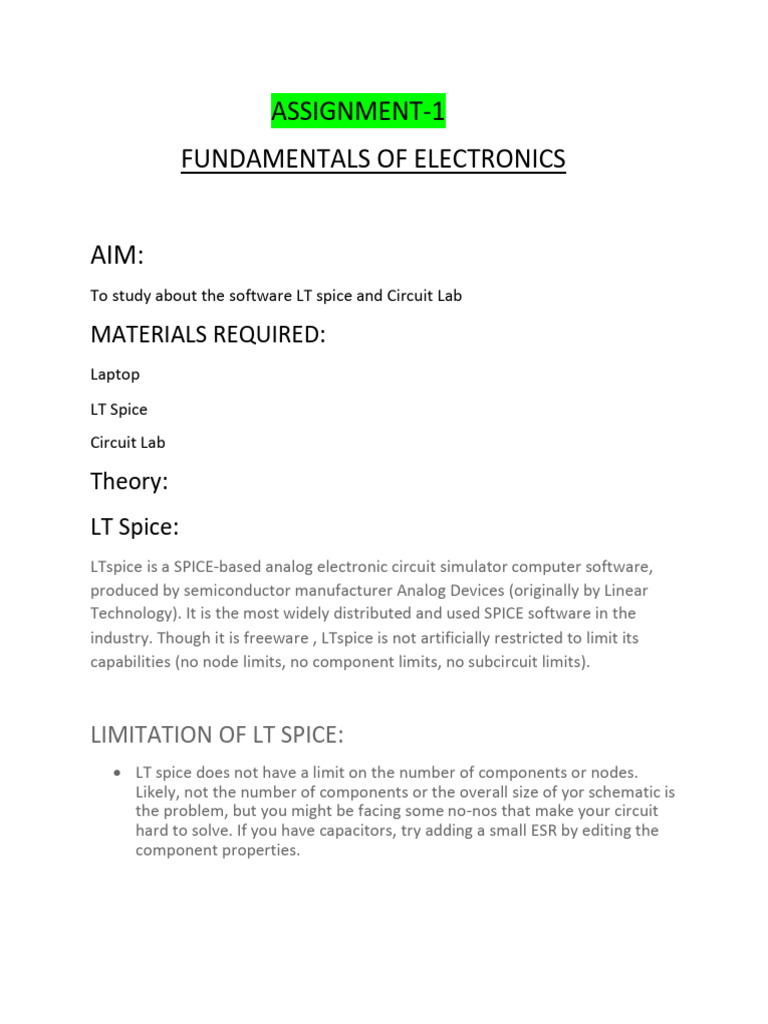Electronics Assignment 1-Merged | PDF | P–N Junction | Capacitor Electronics Assignment 1-Merged | PDF | P–N Junction | Capacitor