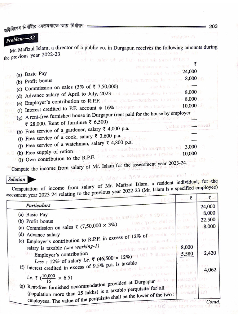 Income From Salary | PDF