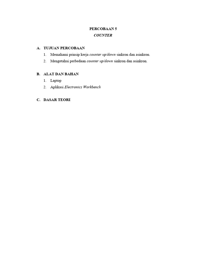Modul Ewb p5 Counter Fix | PDF