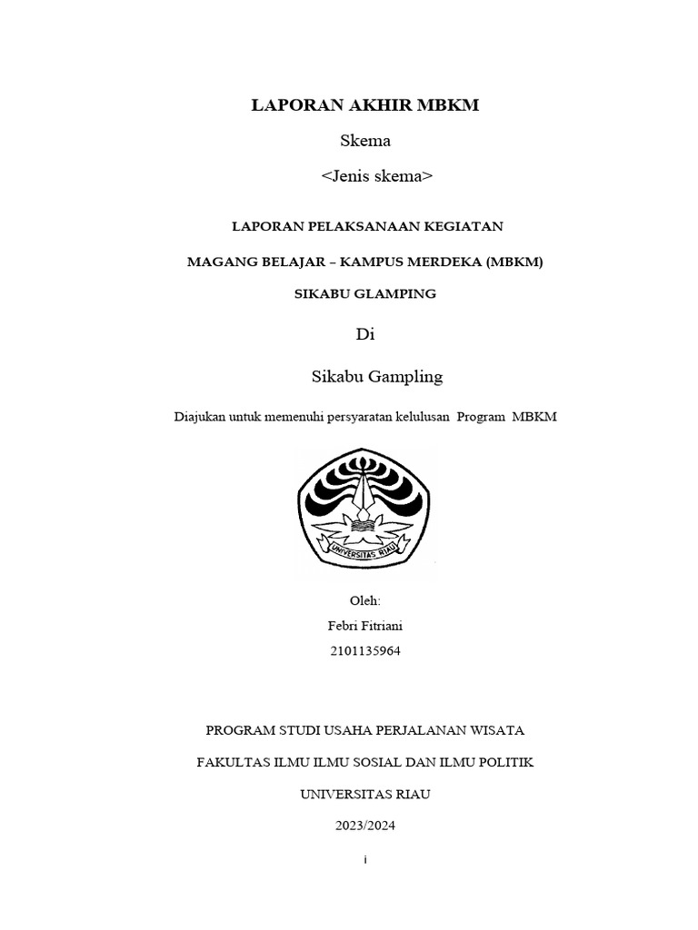 Laporan MBKM | PDF