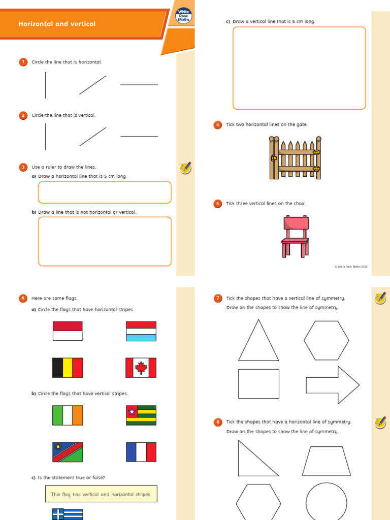 Y3 Summer Block 4 WO5 Horizontal and Vertical 2022 | PDF