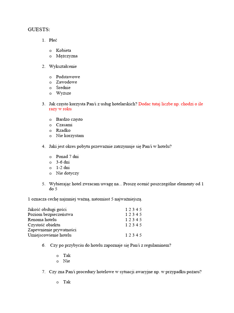 Ankieta | PDF