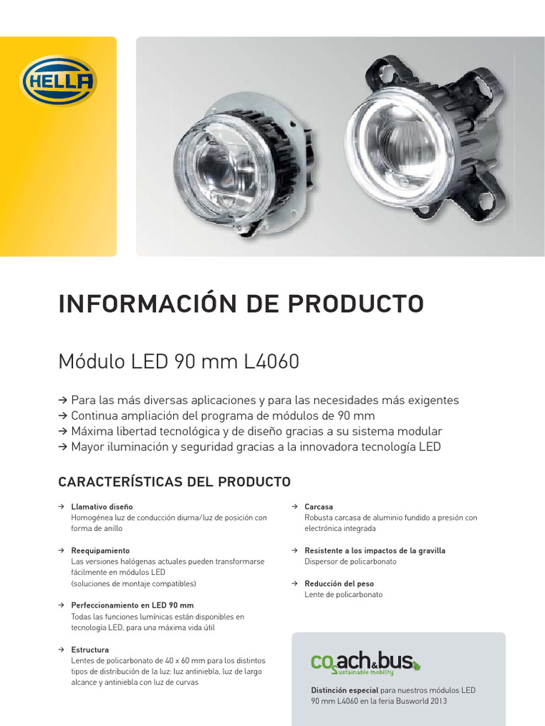 703 90mm LED Module L4060 HELLA ES | PDF | Diodo emisor de luz ...