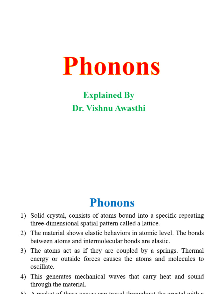 Phonons | PDF