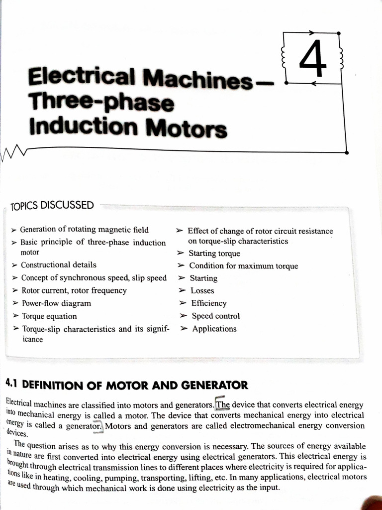 1 Phase & 3 Phase Induction Motor | PDF