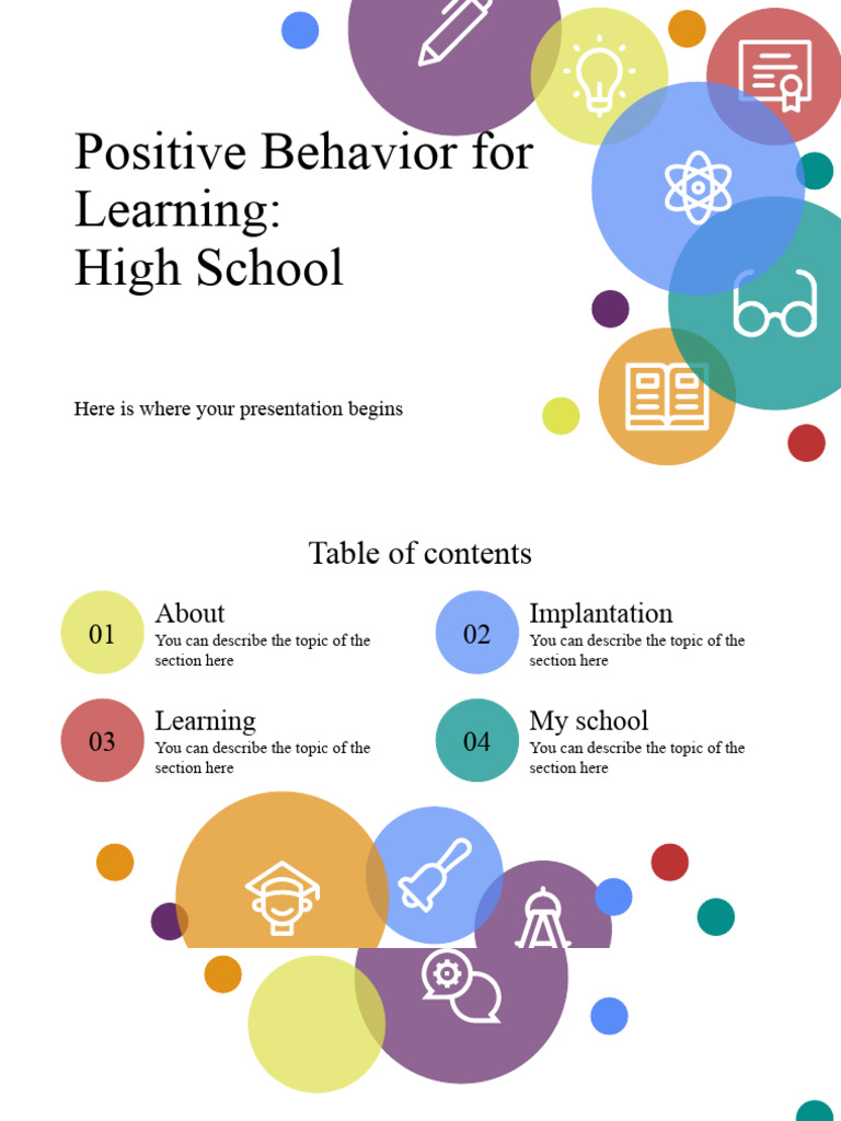 Positive Behavior For Learning - High School by Slidesgo | PDF ...