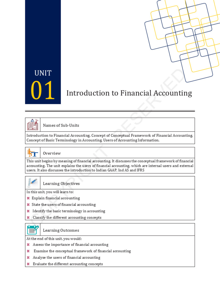 MBA - Accounting - and - Finance - UNIT 01 | PDF | Debits And Credits ...