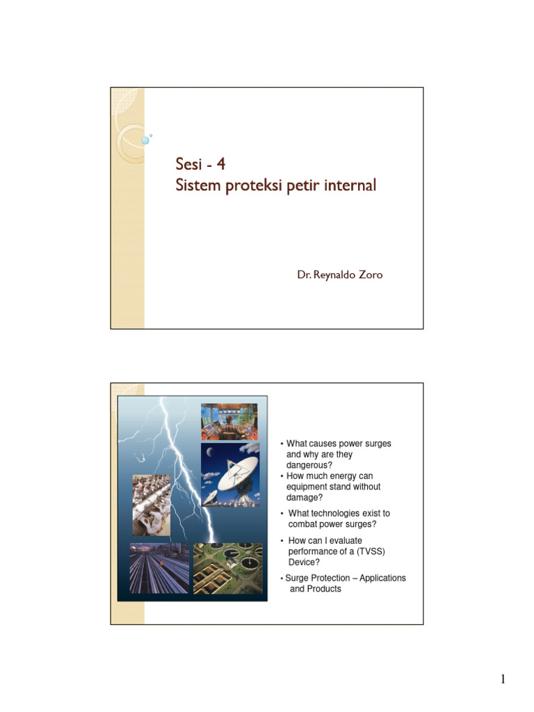 Sesi 04 - SEPT 2012 - Proteksi Internal | Download Free PDF | Inductance | Lightning