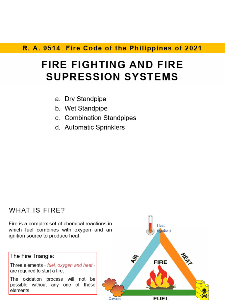Fire Fighting Systems Overview | PDF | Fire Sprinkler System | Fires
