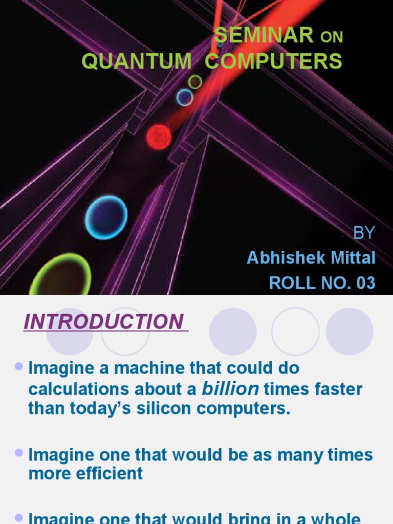 Quantum Computer | PDF | Quantum Computing | Quantum Mechanics