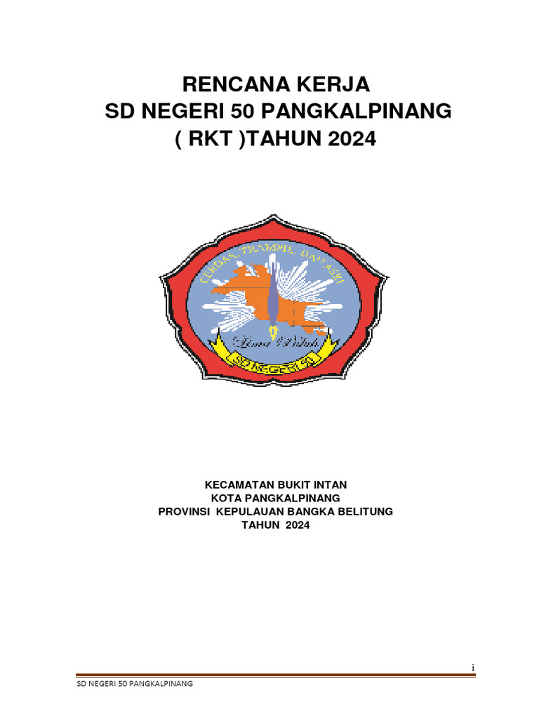 Rencana Kerja SDN 50 Pangkalpinang 2024 | PDF | Karier & Perkembangan | Bisnis