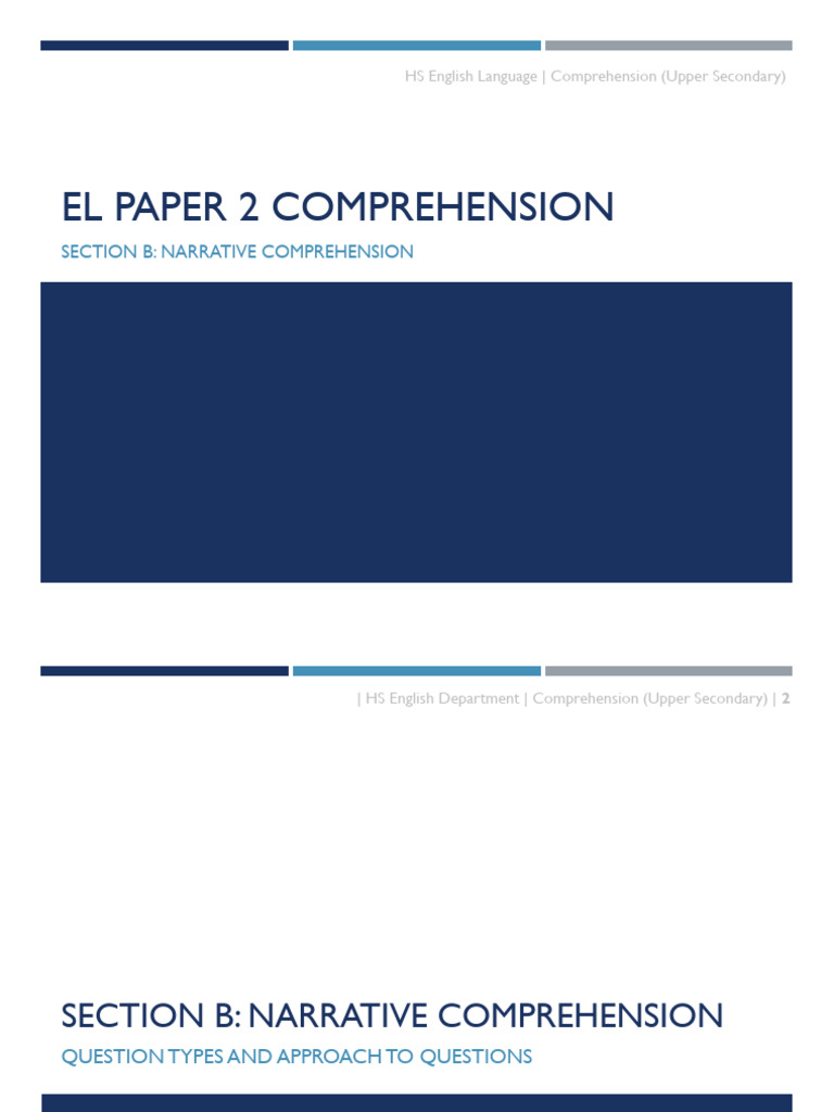 3E Narrative Comprehension Revision Slides II Students | PDF | Reading Comprehension | Inference