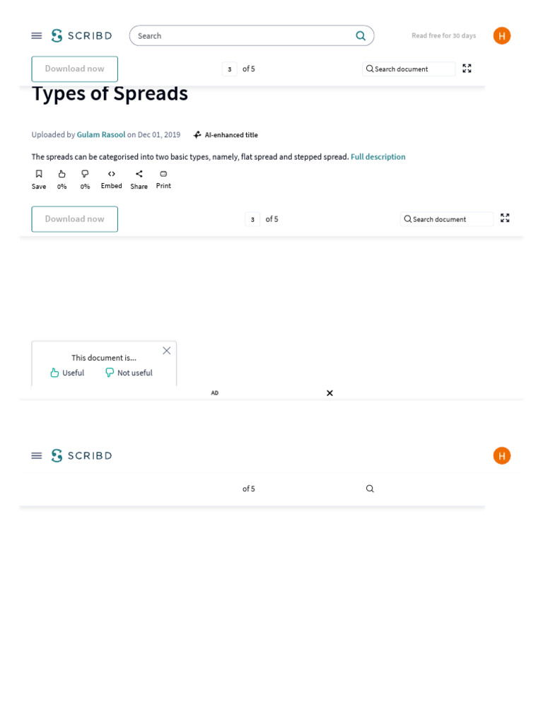 Types of Spreads _ PDF _ Textiles _ Clothing | PDF | Scribd | Internet