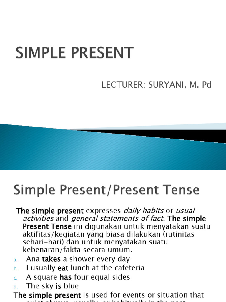 SIMPLE PRESENT-FKIP | PDF | Grammar | Languages