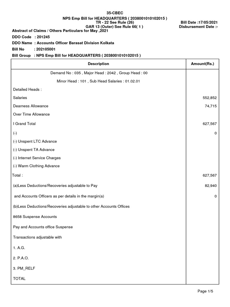 GAR 13 (Outer) | PDF | Payments | Cheque